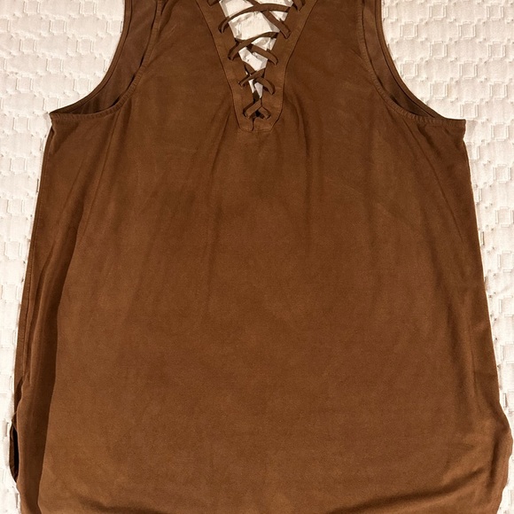 Cato | Tops | Cato Brown Backless Tank Top | Poshmark